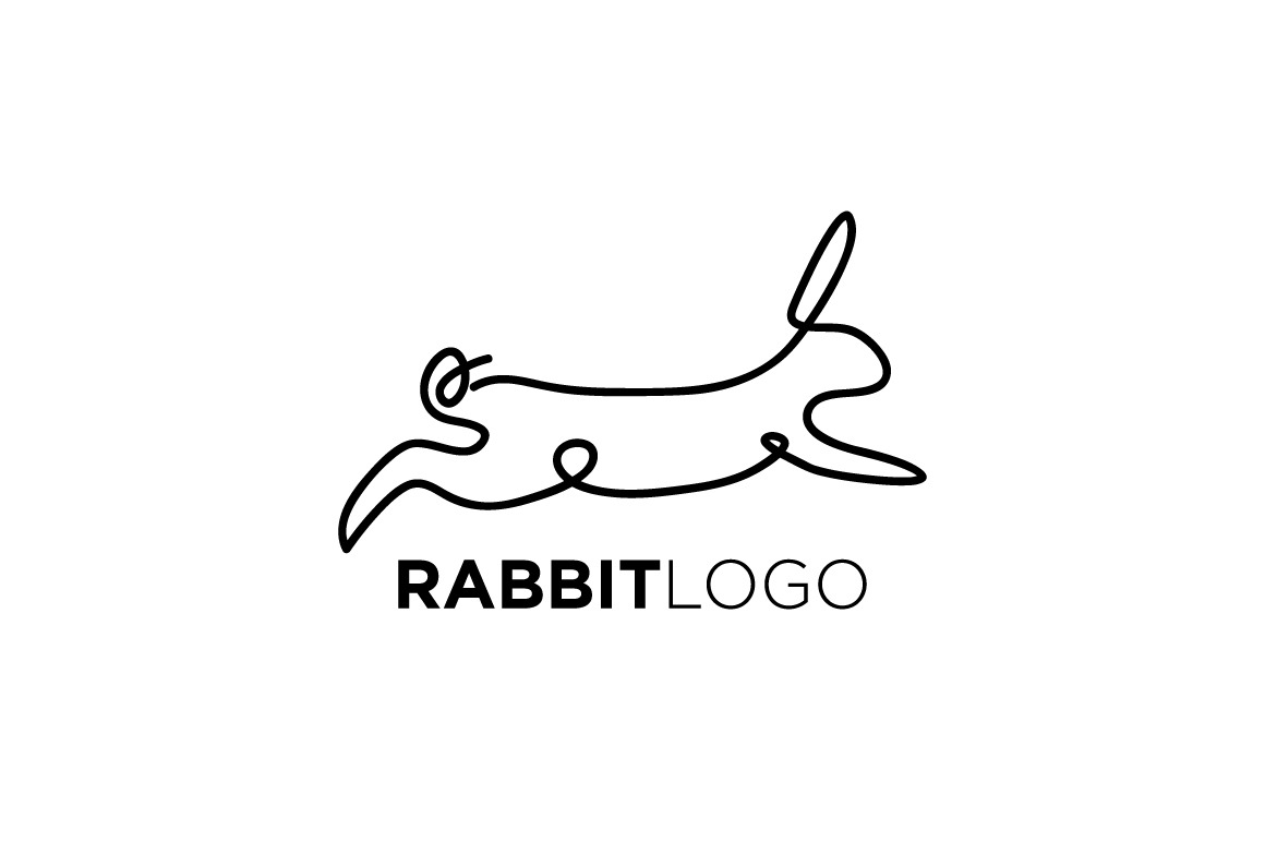 Leap Rabbit Logo, a Branding & Logo Template by Toko Pak Sabar