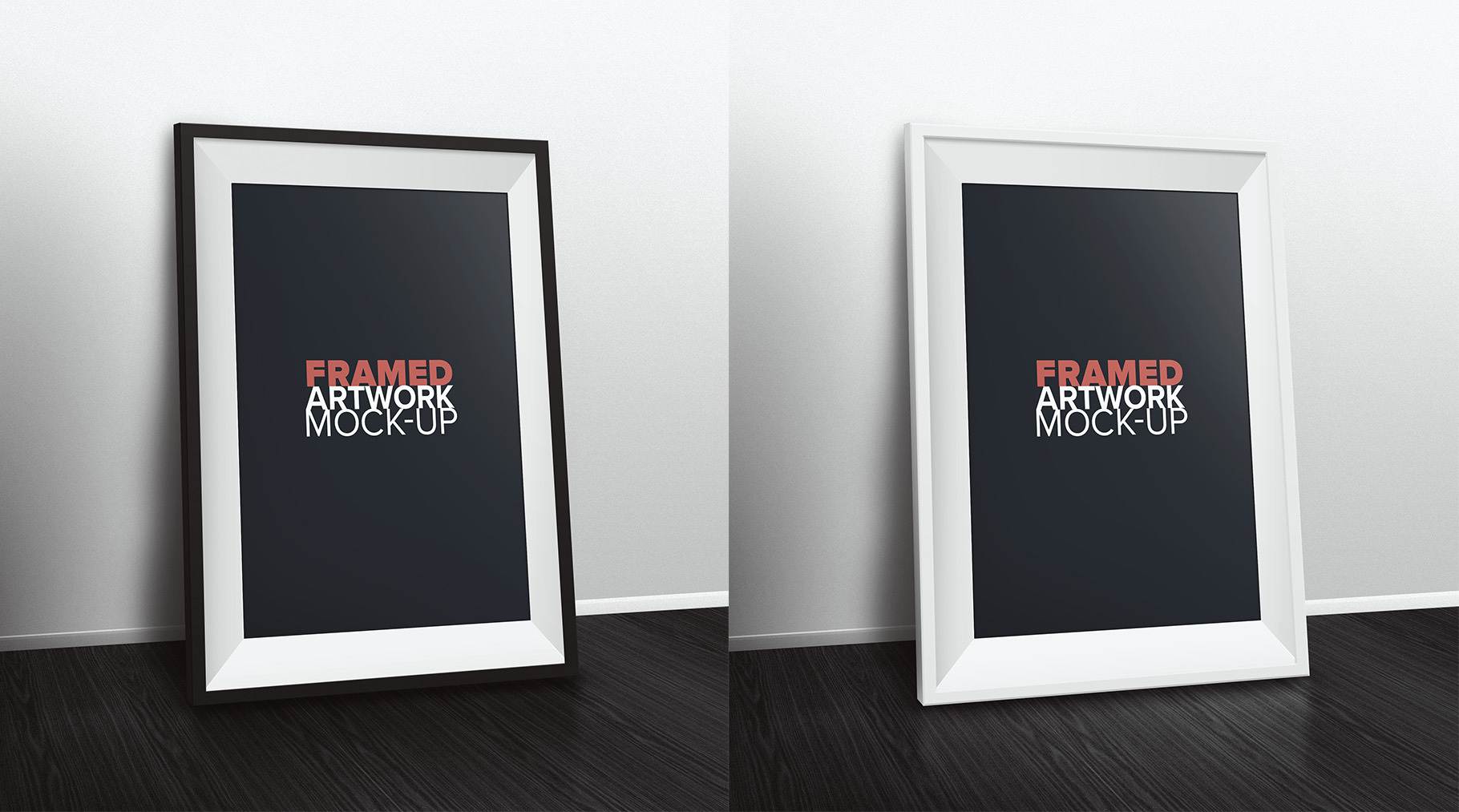 Framed Art Mock-Up, a Print Template by mockupbank