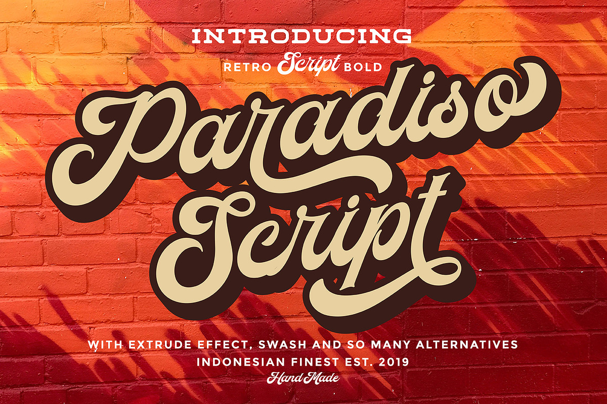 Paradiso Bold Script, a Script Font by ngene