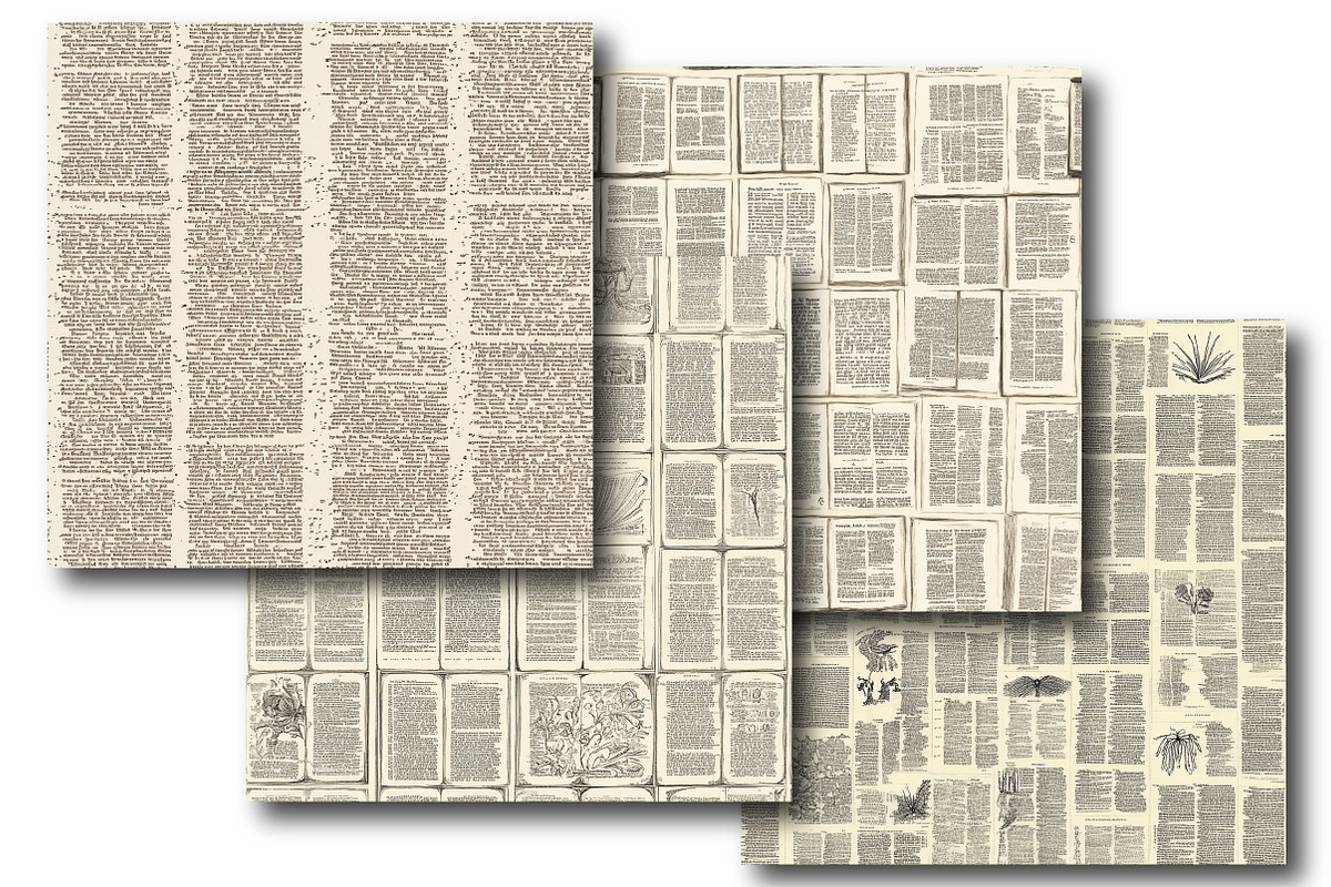 Textured Antique Encyclopedia Page, an Illustration by DreamPrint404