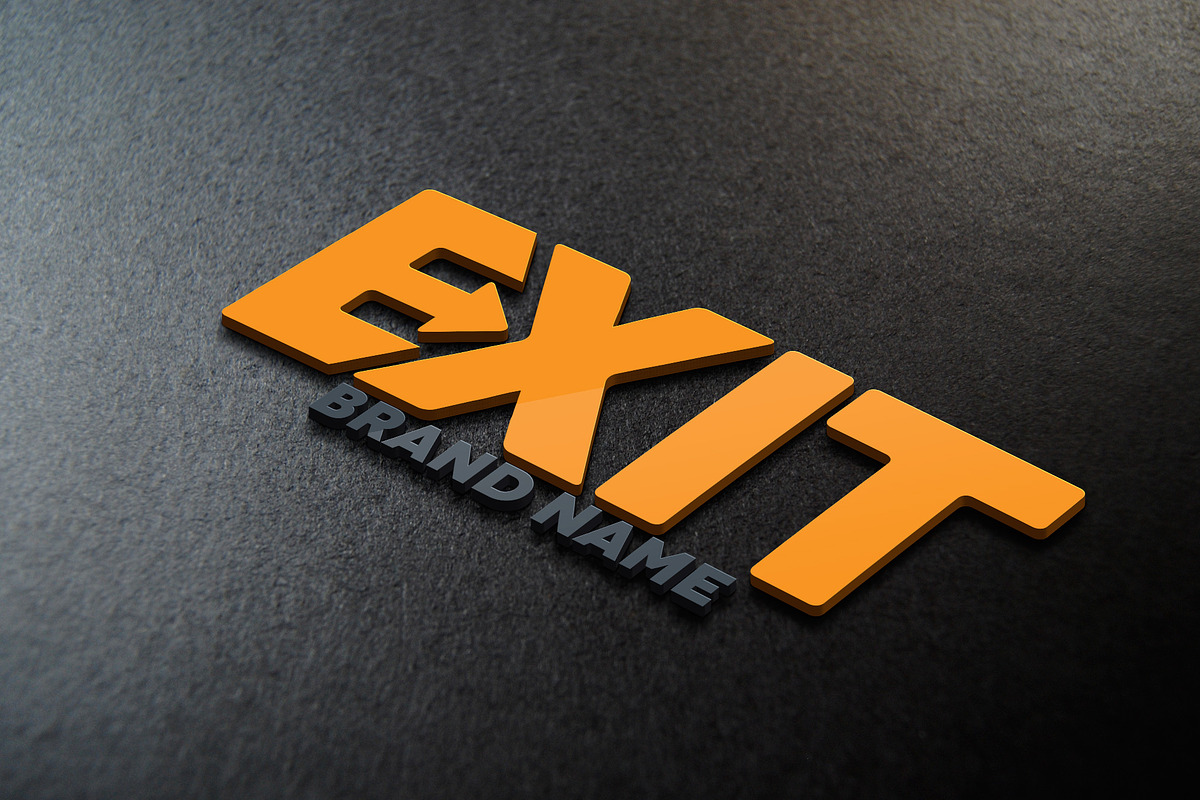 Exit logo design, a Branding & Logo Template by Star Graphic Design