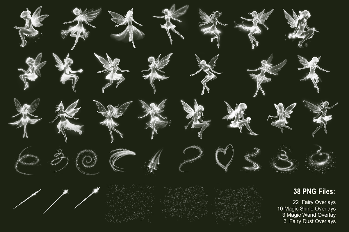 Fairy tale, 38 Photoshop overlays, an Object Graphic by HappyNews