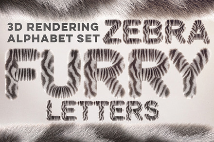 3D Furry Letters Pack, a Graphic by DDD-Sparrow