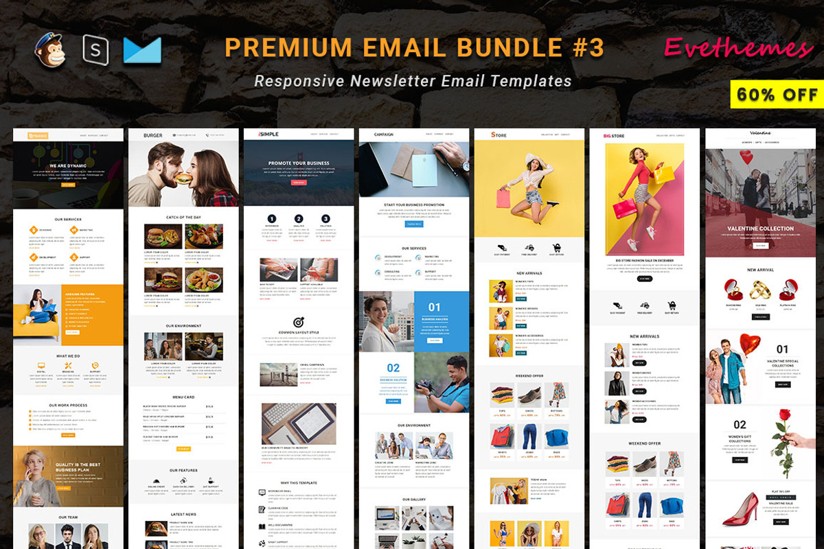 PREMIUM EMAIL BUNDLE #3 - Evethemes