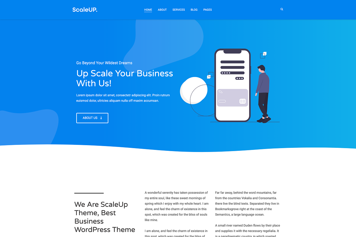 Scaleup Pro - Business Theme, a WordPress Template by Happy Themes Shop | Creative Market