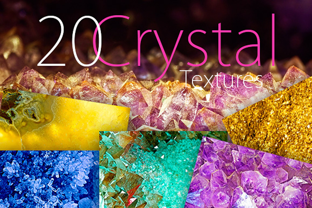 20 Crystal Textures Pack, a Texture Graphic by TrueMitra Designs