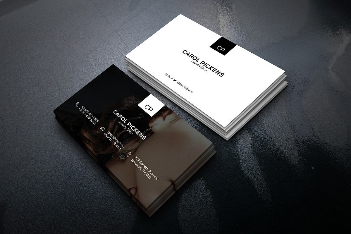 Jewelry Shop Business Card, a Business Card Template by Smashing_Studio