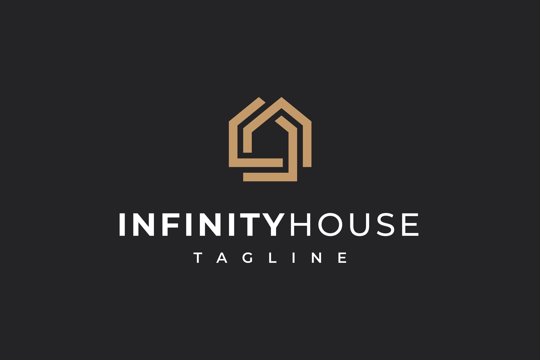 Infinity House Real Estate Logo, a Branding & Logo Template by brandphant