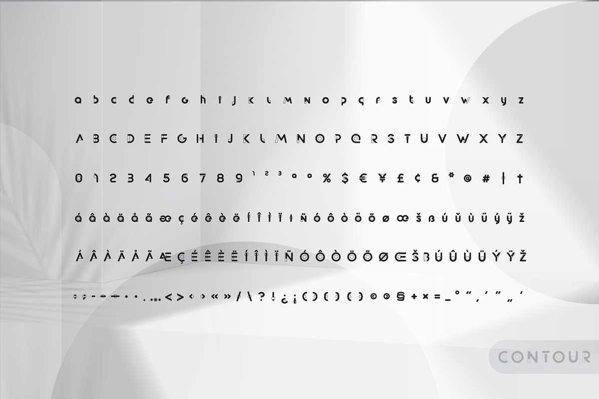 Contour Architecture Font, a Font by artyway