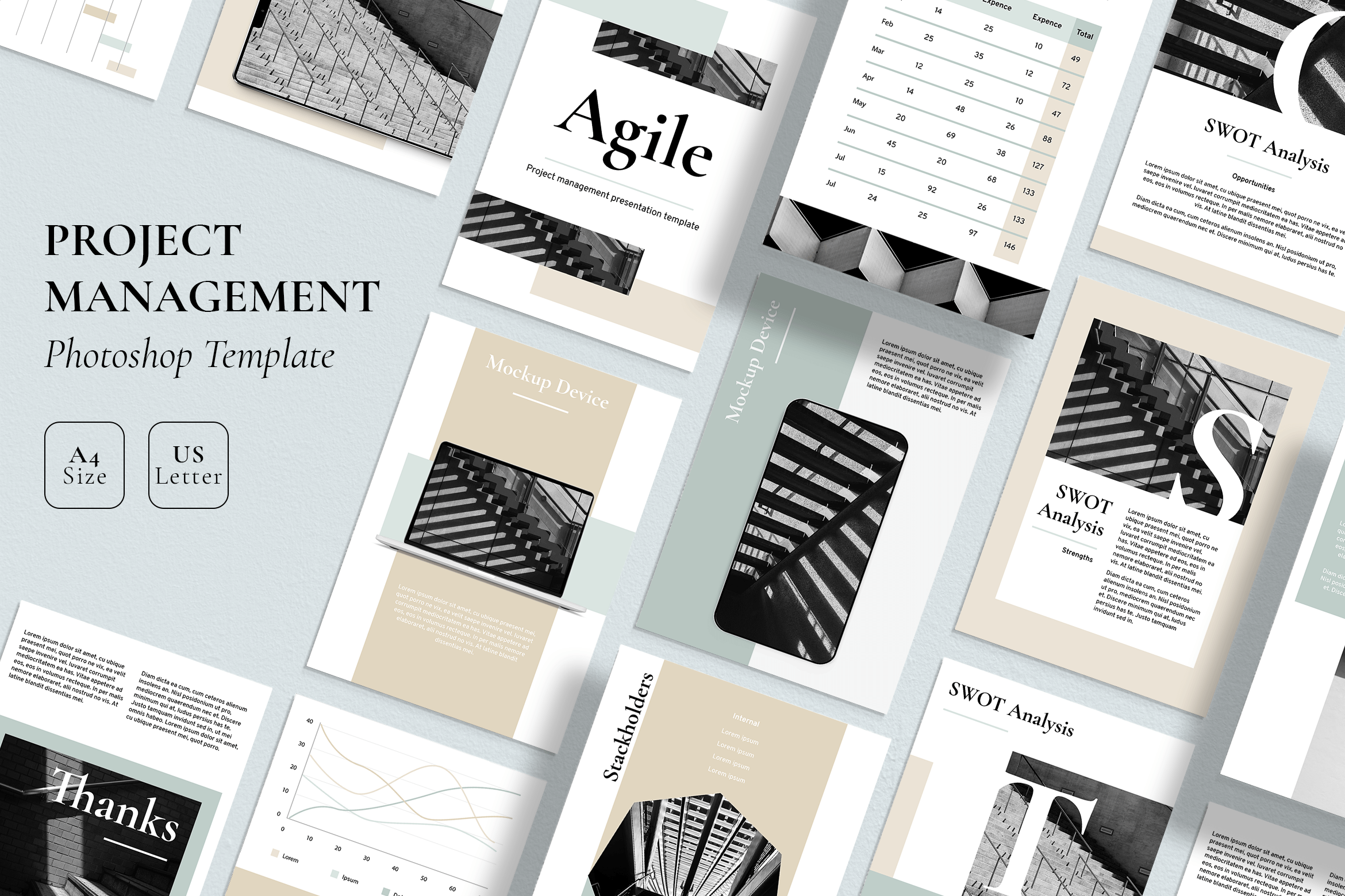 Project Management PSD Template, a Templates & Theme by Flat Icons