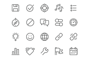 Line Interface Icons, an Outline Icon by Davooda