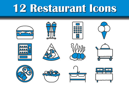 Restaurant Icon Set, an Icon by Pavel Vectors