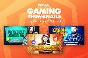 Gaming Youtube Thumbnails Pack 28