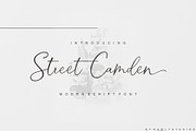 Street Camden Script, a Script Font by Nowlystudios