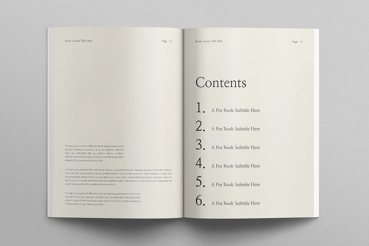 Book Layout Design Template, a Brochure Template by TemplatesForest