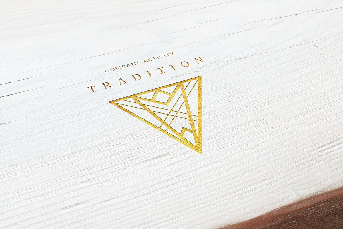 Tradition. Linear geometric logo, a Branding & Logo Template by le-genda