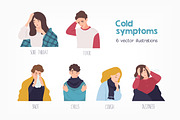 Cold symptoms, a Healthcare Illustration by Good Studio | Creative Market