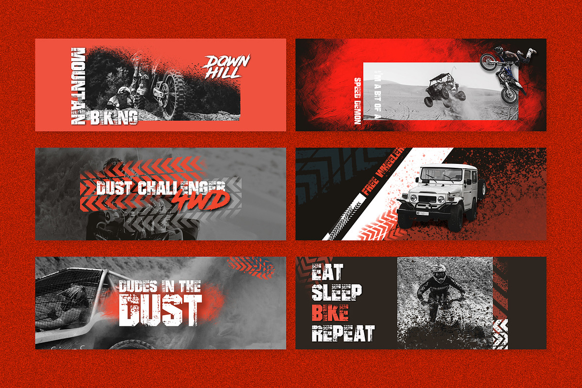 Offroad Facebook Cover Templates, a Social Media Template by Azruca