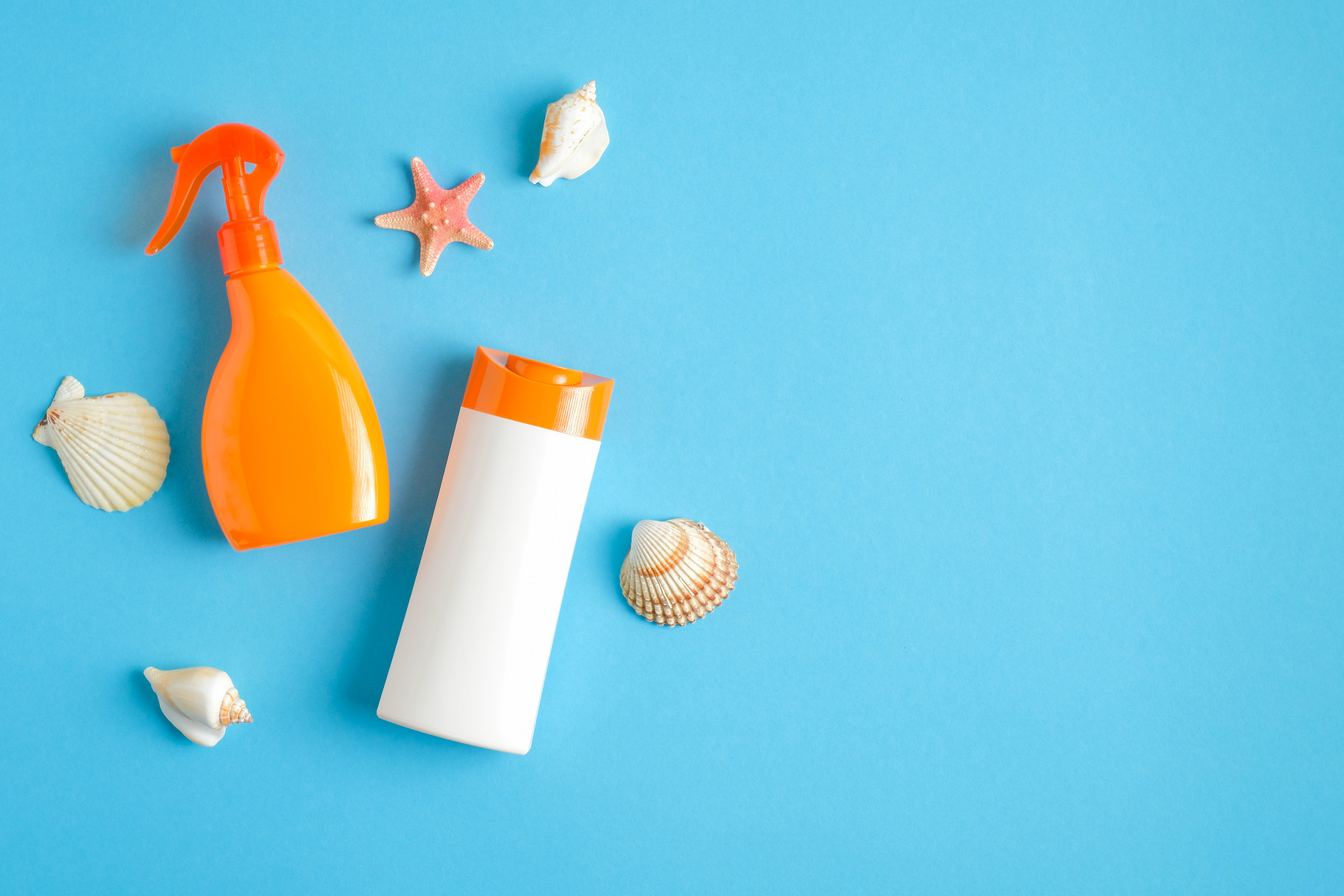 Sunscreen cream bottles, a Beauty & Fashion Photo by photoguns