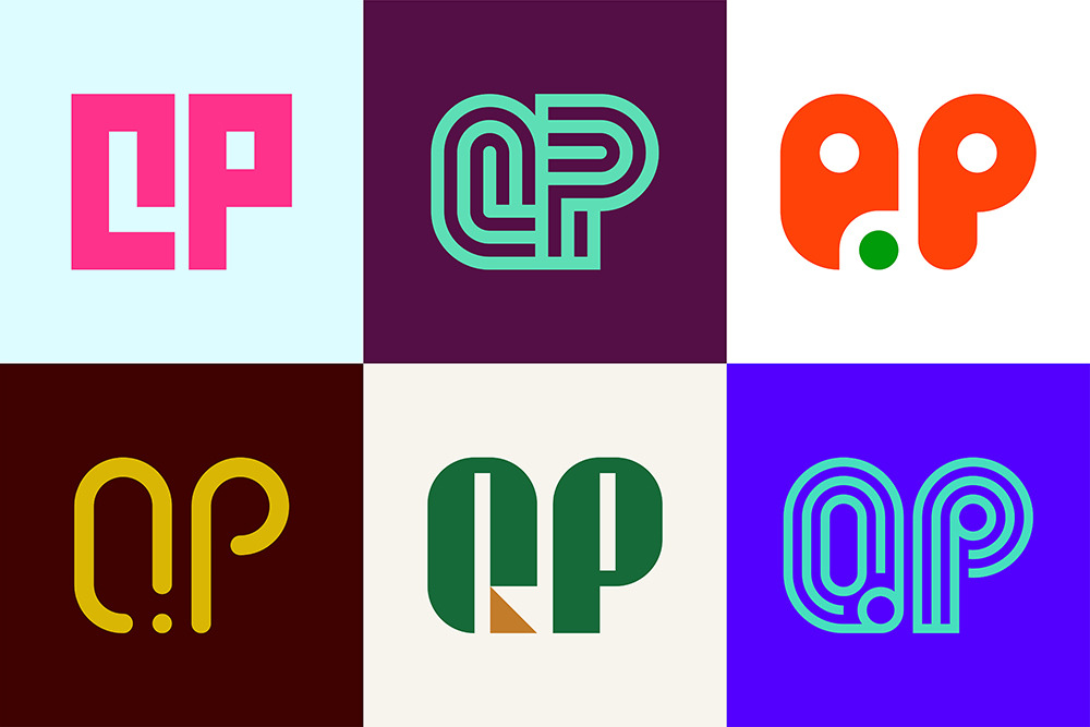 Set of letter QP logos, an Object Graphic by NataliiaVolyk