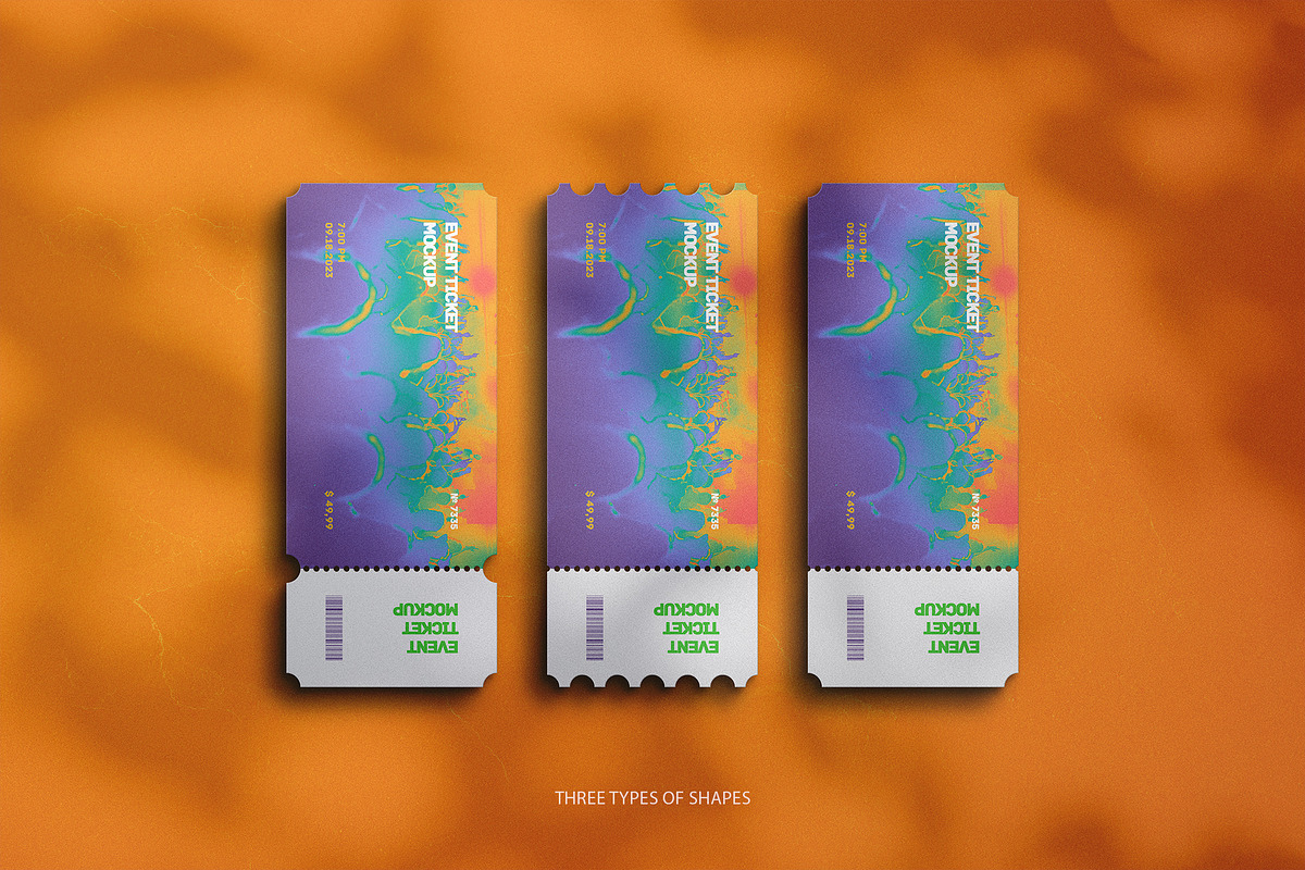 Event Tickets Mockup, a Product Mockup by Milka