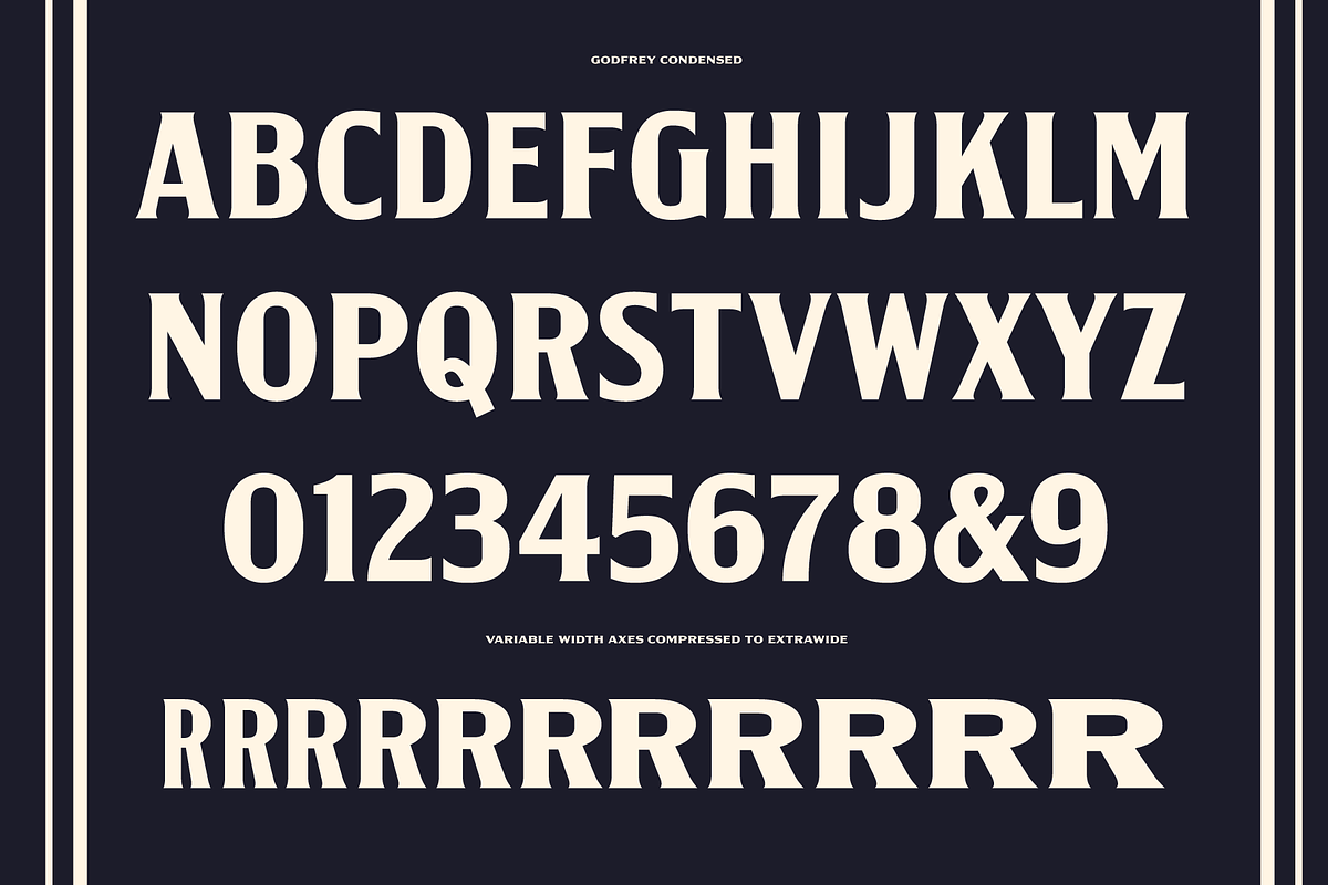 Godfrey Font Family, a Serif Font by Ilham Herry | godfrey font | Creative Market