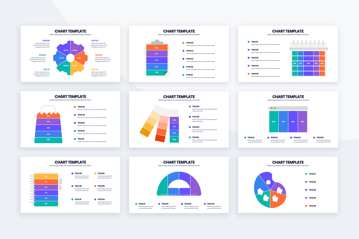 PowerPoint Charts and Graphs Bundle, a Presentation Template by Slidesmash