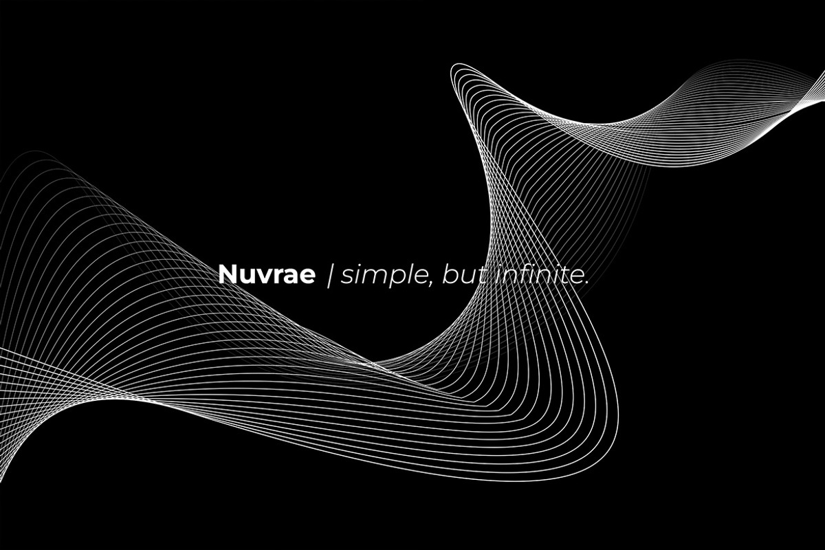 Black White Monowave Flowform, a Background Graphic by Pitchlook.Studio