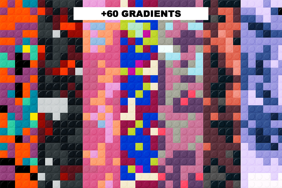Lego Plastic Bricks PSD Template, a Layer Style Add-On by bbymedia.store