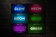 GLOW NEON editable TEXT EFFECT BUNDLE