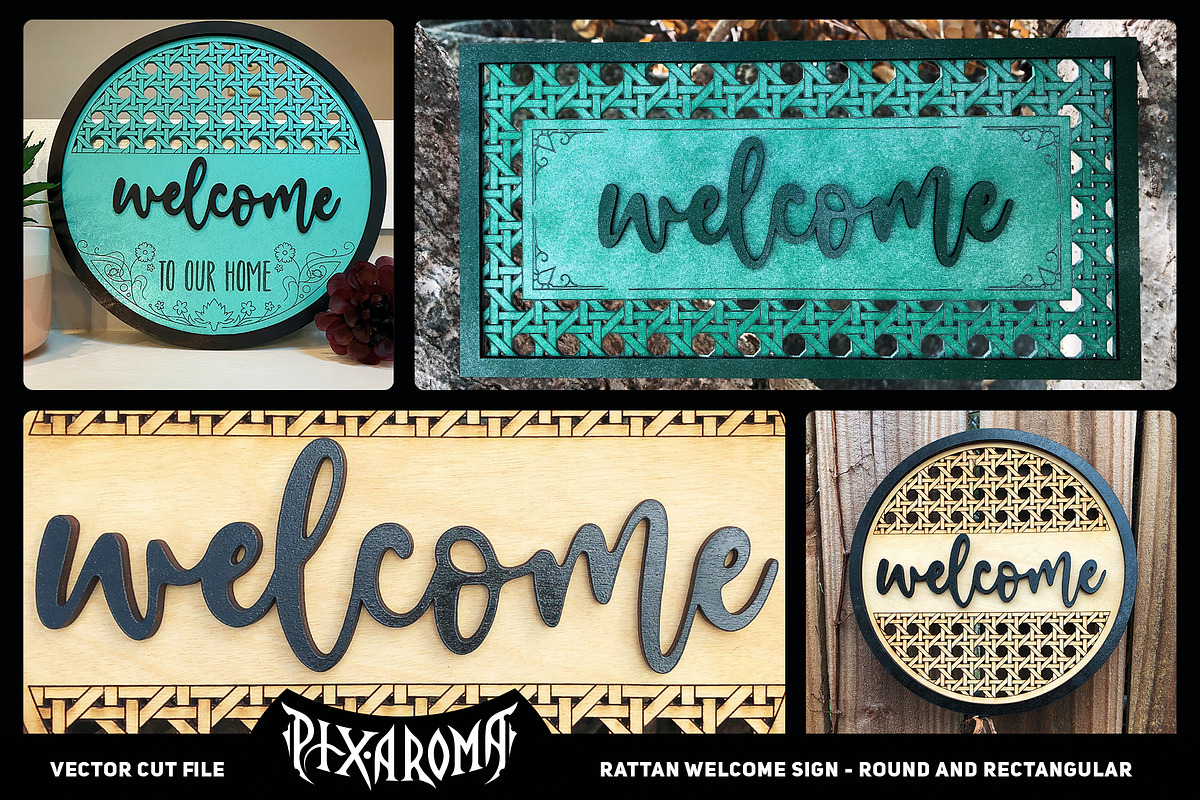 Rattan Pattern Bundle 2 | Cut Files, an Illustration by pixaroma