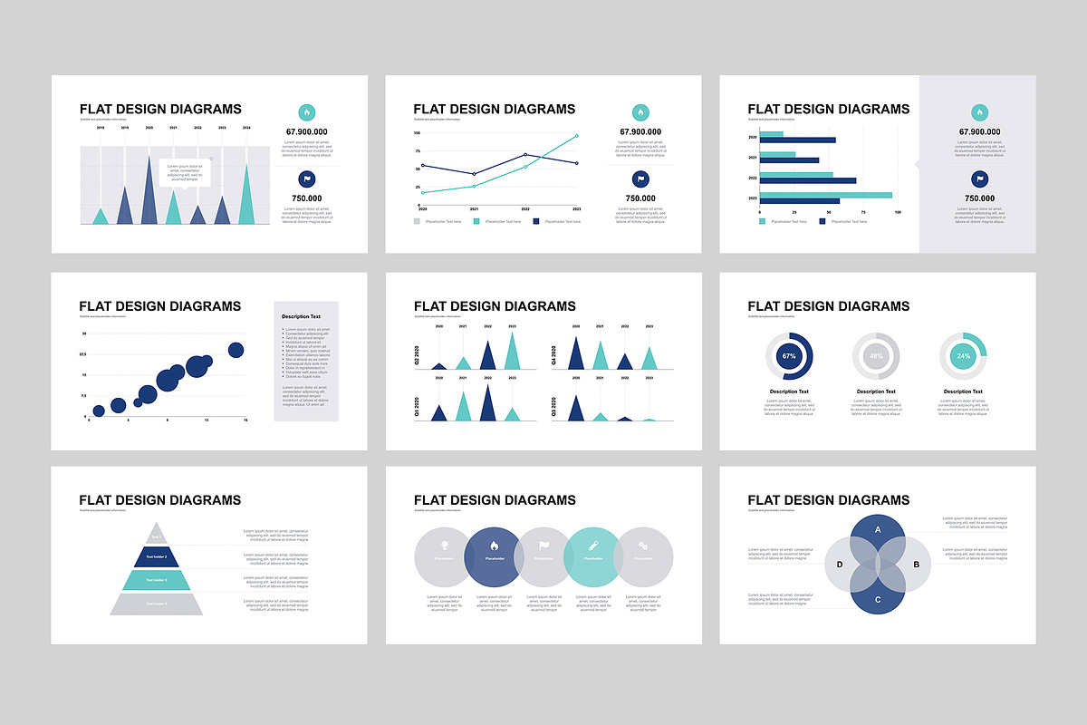 Charts and Graphs PowerPoint, a Presentation Template by HiSlide.io