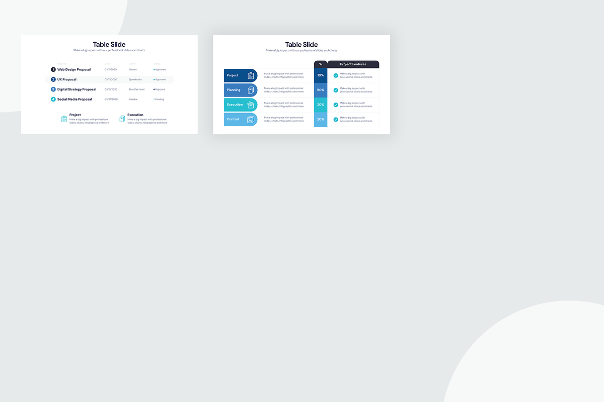 Table Slides, a Presentation Template by Slidesmash