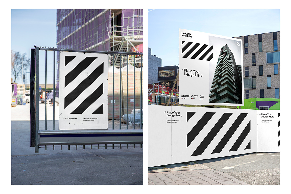 7x Construction Mockup Bundle Vol.2, an Advertising Mockup by HAZARD ...