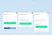Login and Sign Up UI Kit, an UI Kit Template by DeepDesign | Creative ...
