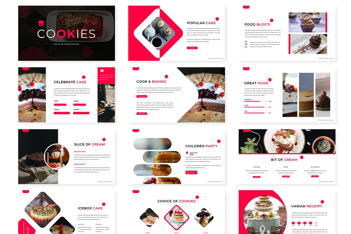 Cookies - Google Slides Template, a Presentation Template by AQR Studio