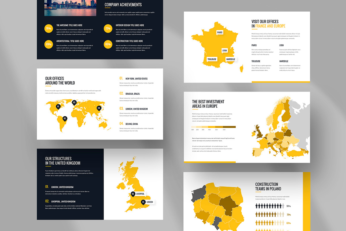 Construction Company Profile Figma PPT