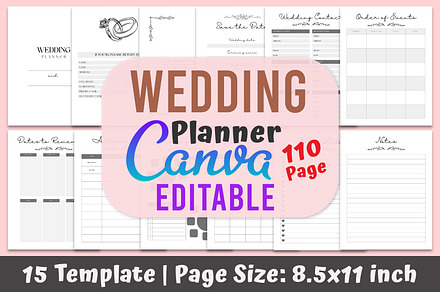 Daily Canva Planner Template | Stationery Templates ~ Creative Market