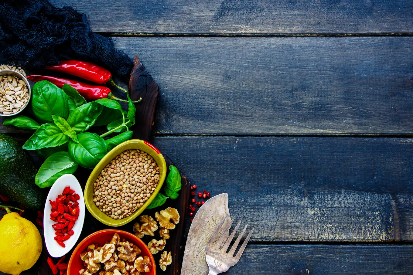 Clean eating cooking ingredients featuring food, top view, and healthy ...