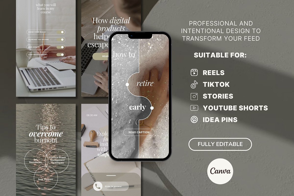 Transition video reels canva, a Social Media Template by Studio Suvelle