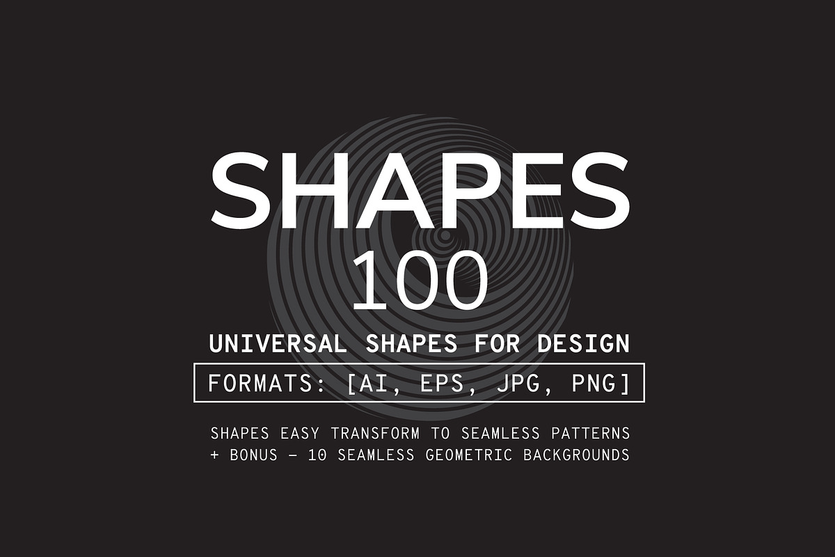 100 geometric shapes. Part 2, an Object Graphic by Vanzyst