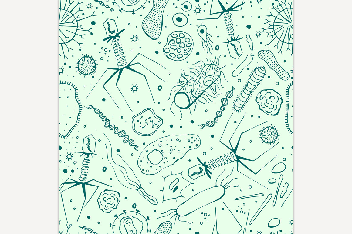 Virus Seamless Pattern, a Pattern Graphic by Anna's Shop