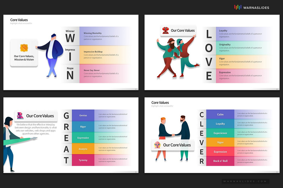 Core Values PowerPoint Templates