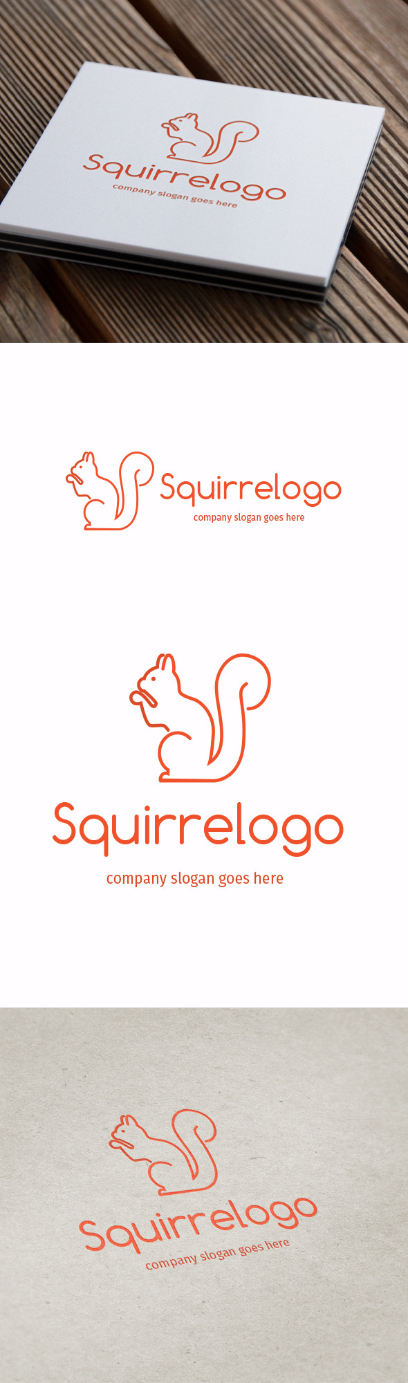 Squirrel Logo, a Branding & Logo Template by Mariyana