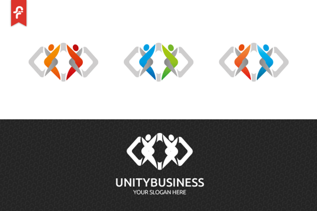 Unity Business Logo, a Branding & Logo Template by ft.studio