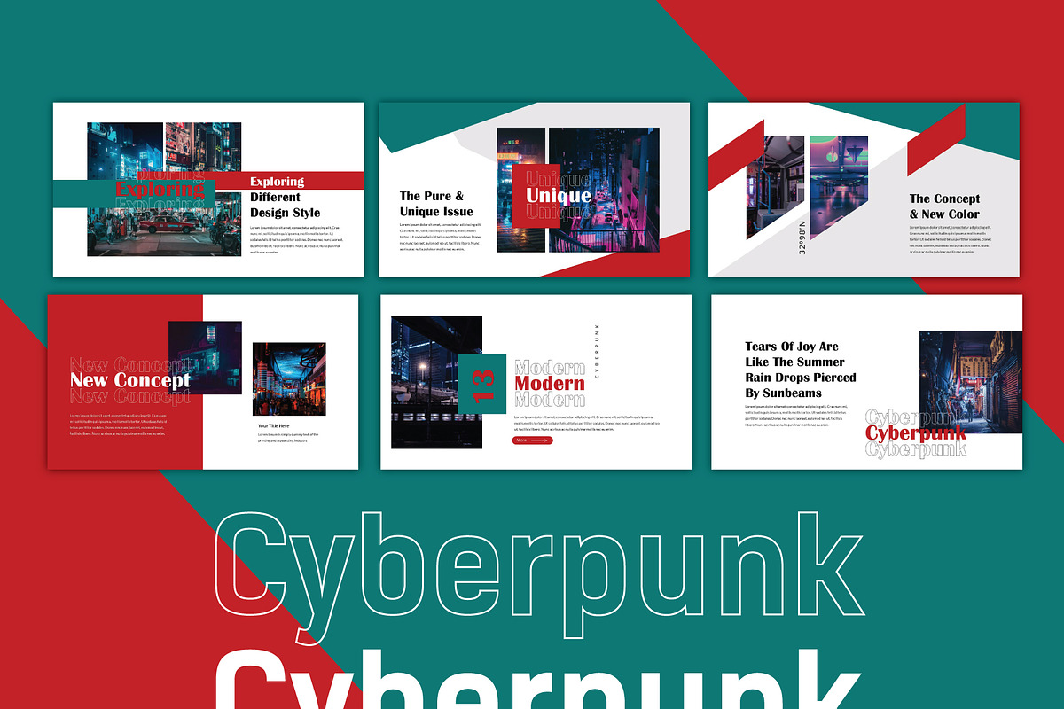 Cyberpunk Keynote, a Presentation Template by Spesifikstd