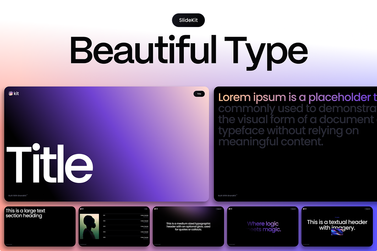 SlideKit, a Presentation Template by BrandKit
