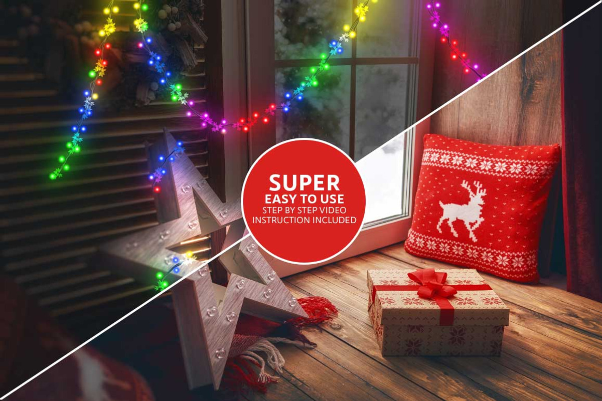 Christmas Lights Photoshop Action, an Action Add-On by designvillage