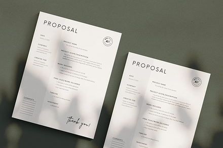 Canva Proposal Template | Marketing Templates ~ Creative Market