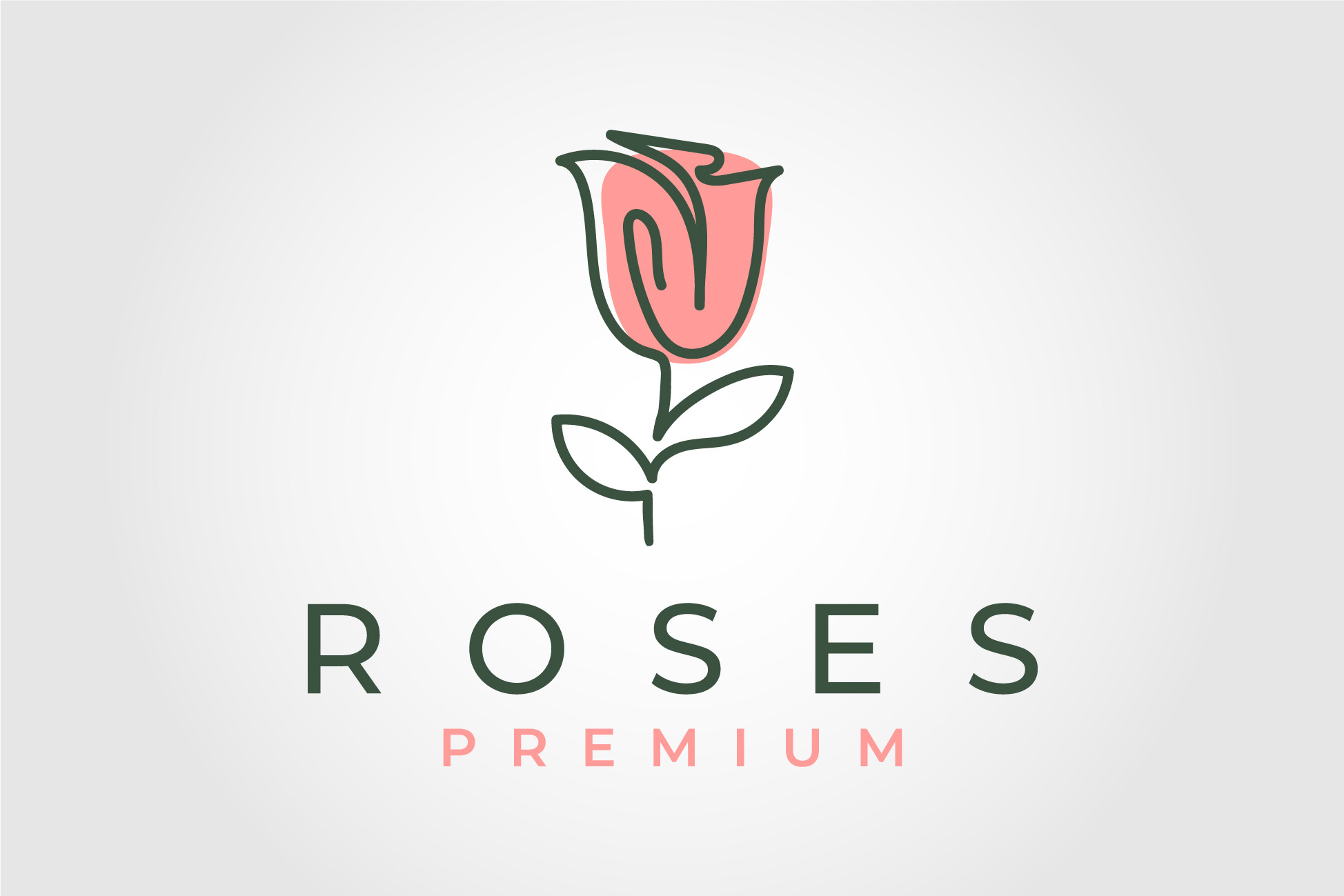rose flower simple logo symbol, a Branding & Logo Template by PrastHF